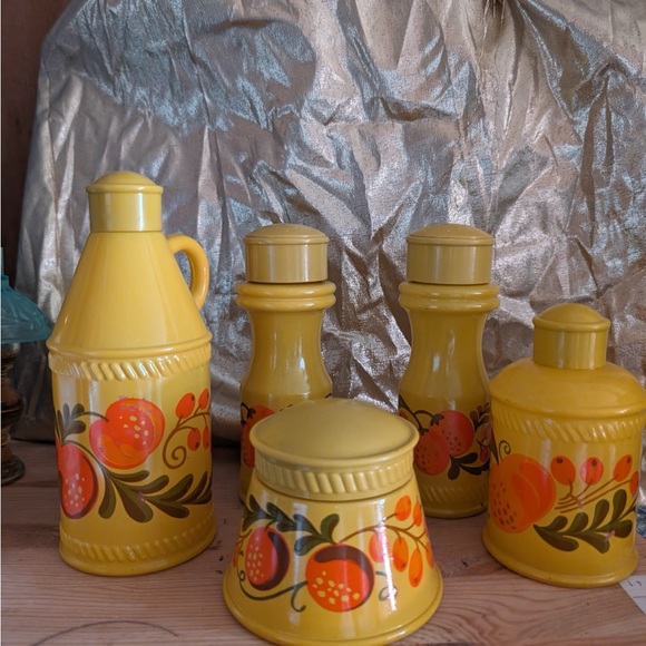 Avon | Accents | Vintage Avon Milk Glass Vanity Sets Dutch Style Late ...